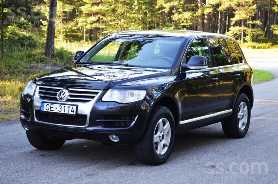 Melns Volkswagen Touareg 2007 Talsi, ar dzinēja tilpumu 2.50 L un nobraukumu 348 tūkst. km par 4300 €, foto 1 vietnē AUTOMOTO.COM.LV