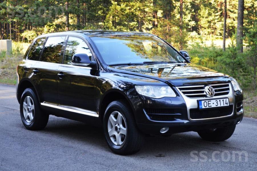 Melns Volkswagen Touareg 2007 Talsi, ar dzinēja tilpumu 2.50 L un nobraukumu 348 tūkst. km par 4300 €, foto 4 vietnē AUTOMOTO.COM.LV
