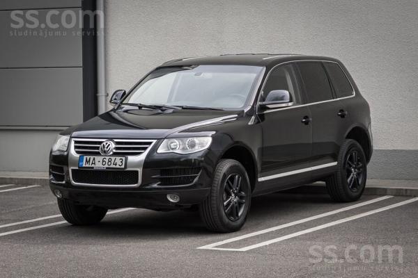 Melns Volkswagen Touareg 2008 Rīga, ar dzinēja tilpumu 3.00 L un nobraukumu 0 tūkst. km par 6950 €, foto 1 vietnē AUTOMOTO.COM.LV