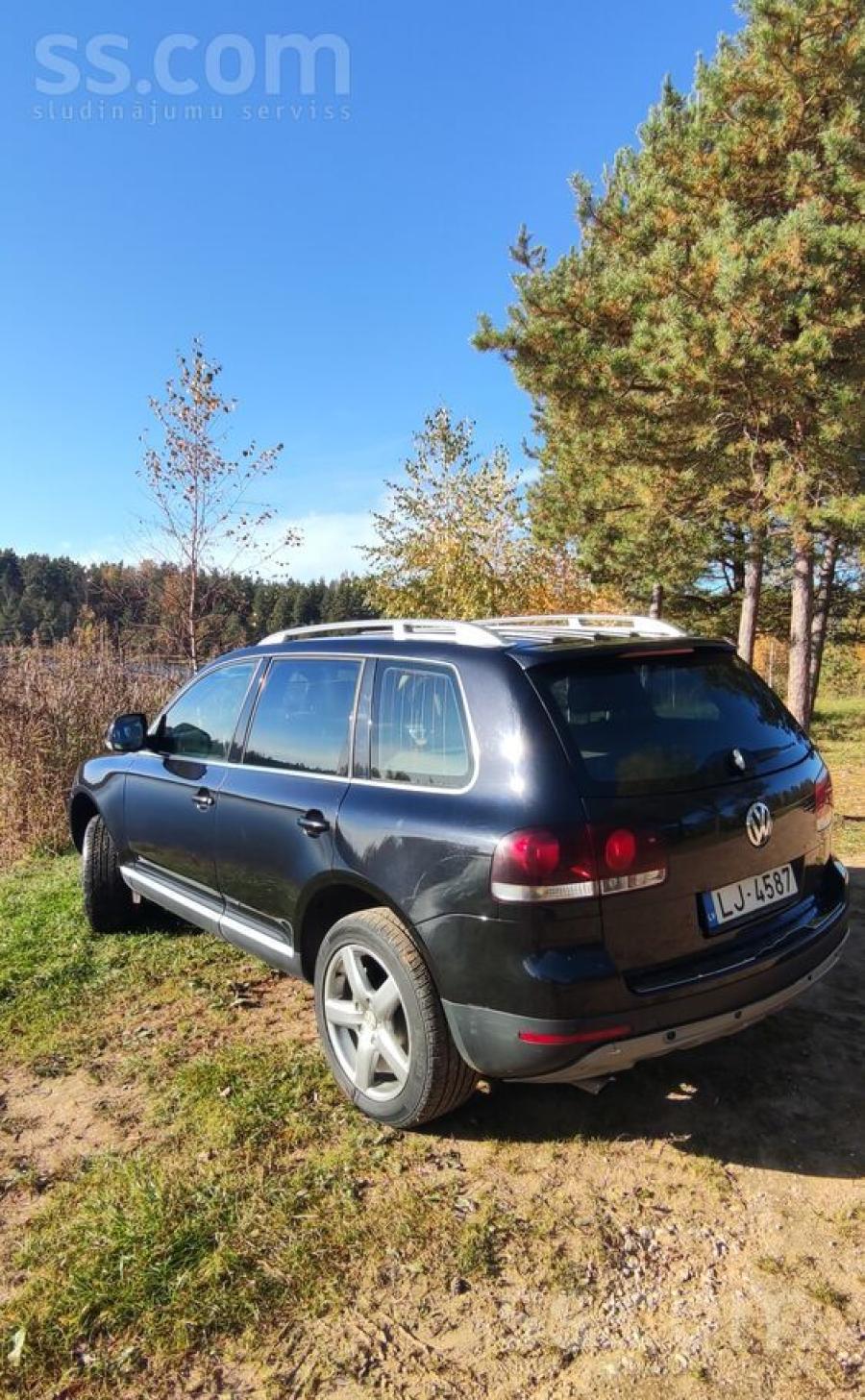 Black Volkswagen Touareg 2008 in Jekabpils, with an engine capacity of 3.00 L and mileage of 258 thousand km for 5550 €, photo 24 on AUTOMOTO.COM.LV