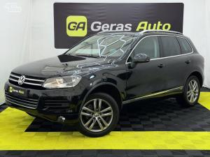 Melns Volkswagen Touareg 2010 Avižieniai, ar dzinēja tilpumu 3.00 L un nobraukumu 296 tūkst. km par 10500 €, foto  vietnē AUTOMOTO.COM.LV