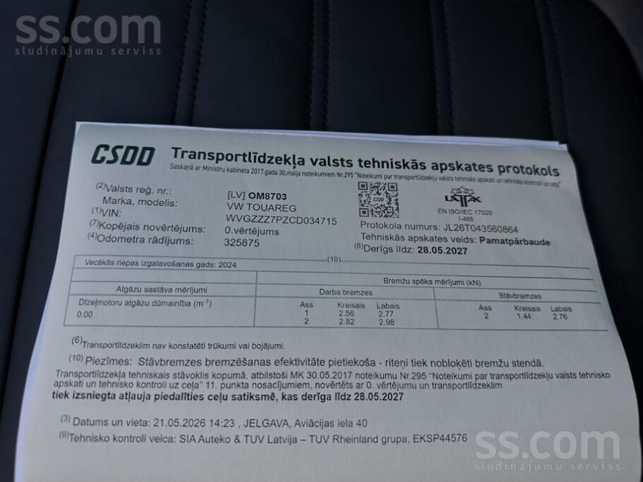 Melns Volkswagen Touareg 2011 Jelgava, ar dzinēja tilpumu 3.00 L un nobraukumu 325 tūkst. km par 12600 €, foto 22 vietnē AUTOMOTO.COM.LV