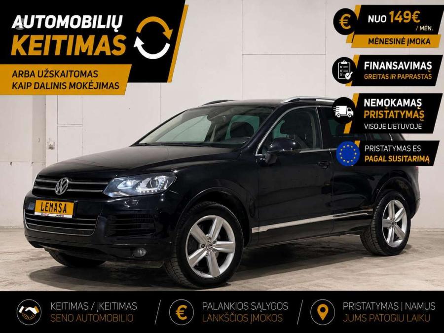 Melns Volkswagen Touareg 2011 Klaipėda, ar dzinēja tilpumu 4.13 L un nobraukumu 333 tūkst. km par 10500 €, foto 1 vietnē AUTOMOTO.COM.LV