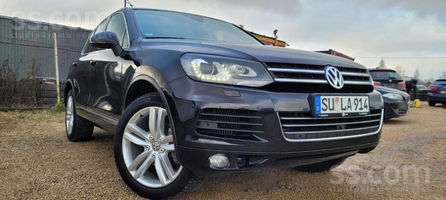 Melns Volkswagen Touareg 2012 Rīga, ar dzinēja tilpumu 3.00 L un nobraukumu 0 tūkst. km par 12500 €, foto 1 vietnē AUTOMOTO.COM.LV