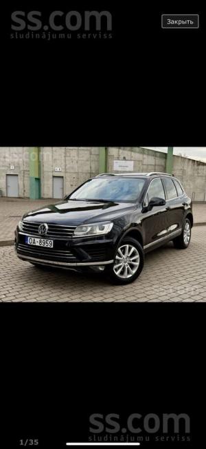 Melns Volkswagen Touareg 2015 Rīga, ar dzinēja tilpumu 3.00 L un nobraukumu 263 tūkst. km par 11999 €, foto 1 vietnē AUTOMOTO.COM.LV