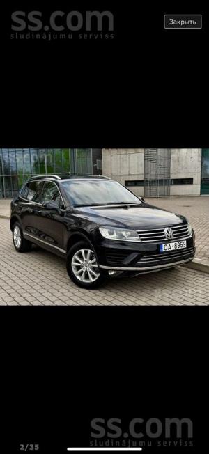 Melns Volkswagen Touareg 2015 Rīga, ar dzinēja tilpumu 3.00 L un nobraukumu 263 tūkst. km par 11999 €, foto 2 vietnē AUTOMOTO.COM.LV