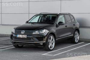 Black Volkswagen Touareg 2015 in Riga, with an engine capacity of 3.00 L and mileage of 0 thousand km for 14990 €, photo  on AUTOMOTO.COM.LV