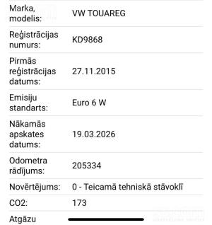 Melns Volkswagen Touareg 2015 Rīga, ar dzinēja tilpumu 3.00 L un nobraukumu 218 tūkst. km par 15990 €, foto 19 vietnē AUTOMOTO.COM.LV