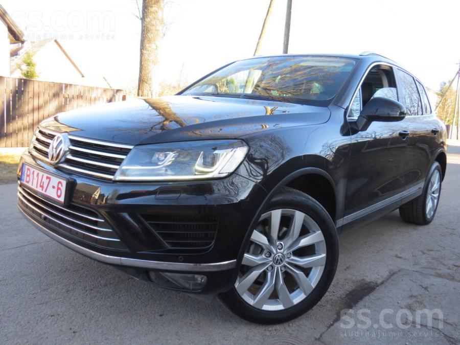 Melns Volkswagen Touareg 2015 Rīga, ar dzinēja tilpumu 3.00 L un nobraukumu 190 tūkst. km par 15750 €, foto 1 vietnē AUTOMOTO.COM.LV