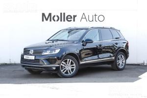 Black Volkswagen Touareg 2016 in Riga, with an engine capacity of 3.00 L and mileage of 188 thousand km for 17500 €, photo  on AUTOMOTO.COM.LV