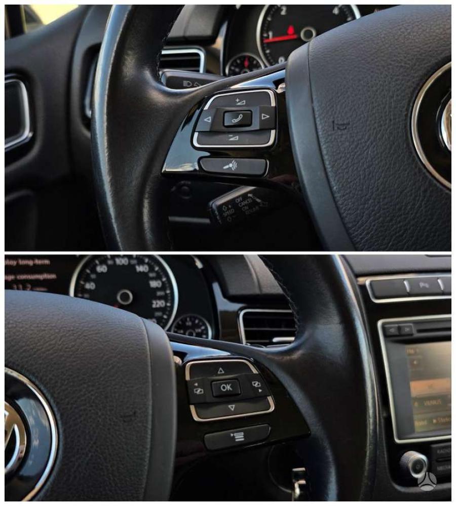 Black Volkswagen Touareg 2016 in Vilnius, with an engine capacity of 2.97 L and mileage of 107 thousand km for 15900 €, photo 21 on AUTOMOTO.COM.LV