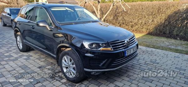 Black Volkswagen Touareg 2017 in Tallinn, with an engine capacity of 3.00 L and mileage of 195 thousand km for 16000 €, photo 2 on AUTOMOTO.COM.LV