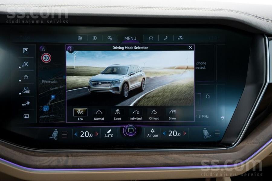 Melns Volkswagen Touareg 2018 Rīga, ar dzinēja tilpumu 3.00 L un nobraukumu 140 tūkst. km par 29900 €, foto 19 vietnē AUTOMOTO.COM.LV