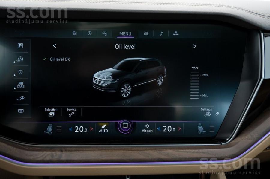 Melns Volkswagen Touareg 2018 Rīga, ar dzinēja tilpumu 3.00 L un nobraukumu 140 tūkst. km par 29900 €, foto 28 vietnē AUTOMOTO.COM.LV