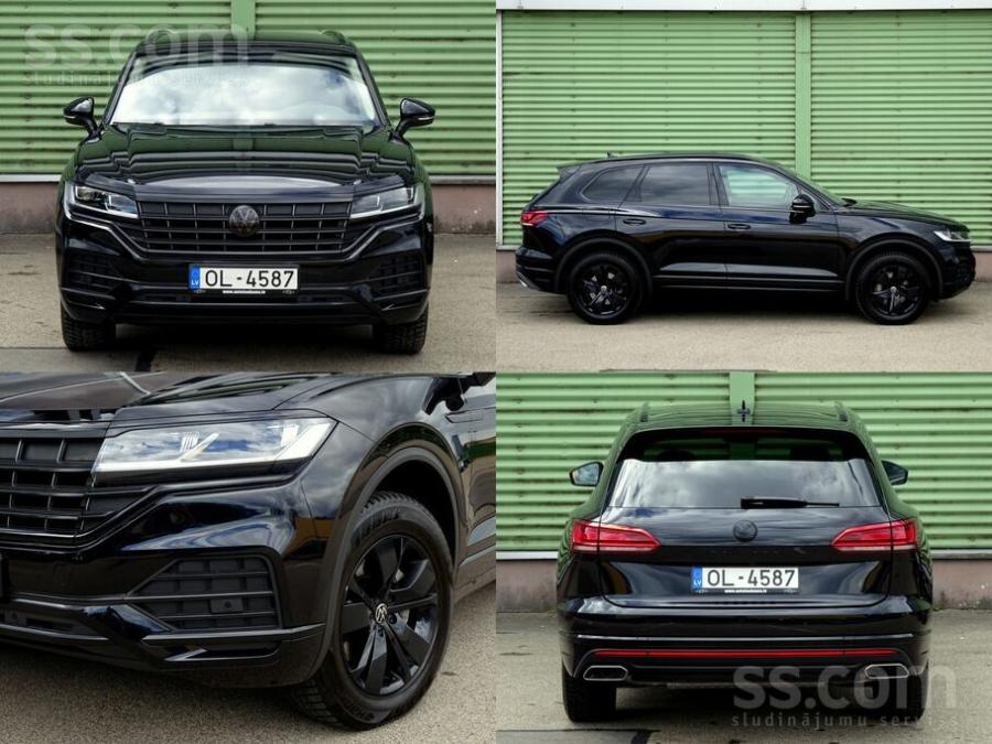 Black Volkswagen Touareg 2022 in Riga, with an engine capacity of 3.00 L and mileage of 63 thousand km for 37600 €, photo 12 on AUTOMOTO.COM.LV
