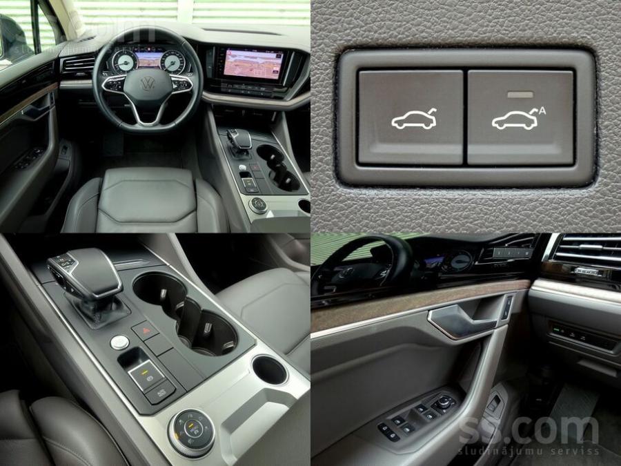 Black Volkswagen Touareg 2022 in Riga, with an engine capacity of 3.00 L and mileage of 63 thousand km for 37600 €, photo 13 on AUTOMOTO.COM.LV