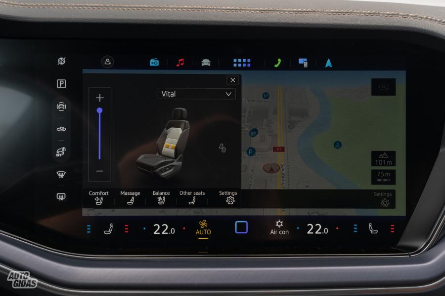 Melns Volkswagen Touareg 2025 Viļņa, ar dzinēja tilpumu 3.00 L un nobraukumu 24 tūkst. km par 68900 €, foto 27 vietnē AUTOMOTO.COM.LV