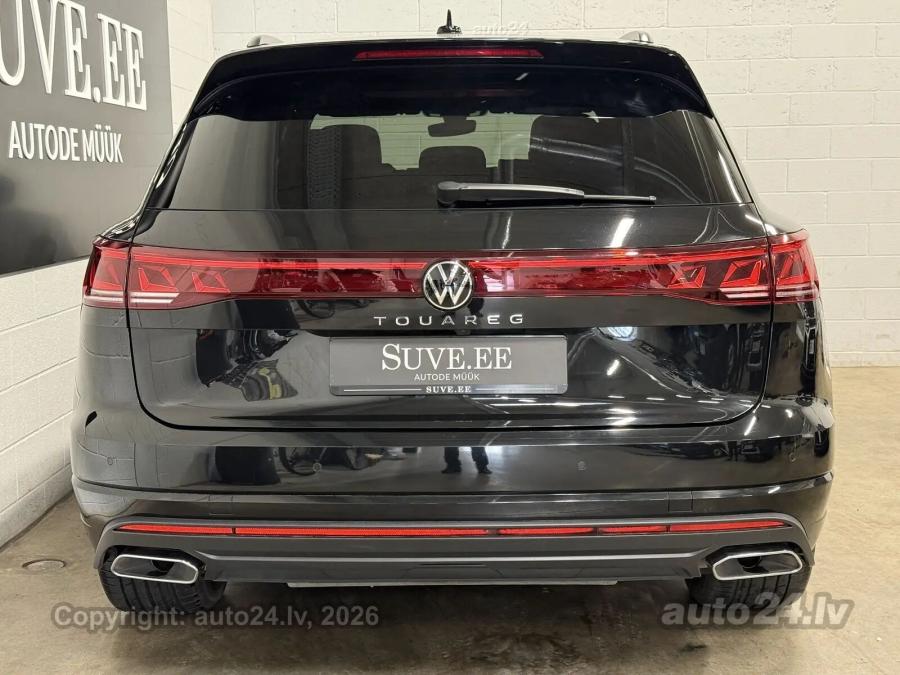 Black Volkswagen Touareg 2024 in Tallinn, with an engine capacity of 3.00 L and mileage of 0 thousand km for 59995 €, photo 7 on AUTOMOTO.COM.LV