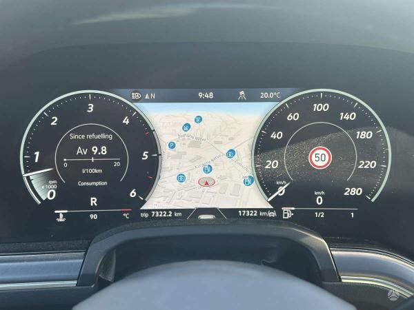 Black Volkswagen Touareg 2025 in Vilnius, with an engine capacity of 3.00 L and mileage of 18 thousand km for 69900 €, photo 8 on AUTOMOTO.COM.LV