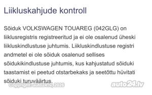 Синий Фольксваген Туарег 2007 в Тарту, объемом двигателя 3.00 л и пробегом 260 тыс. км за 5999 €, фото 26 на AUTOMOTO.COM.LV