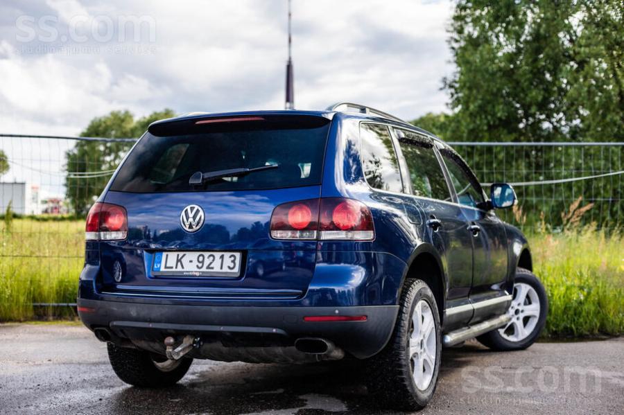 Zils Volkswagen Touareg 2007 Rīga, ar dzinēja tilpumu 3.00 L un nobraukumu 347 tūkst. km par 5990 €, foto 8 vietnē AUTOMOTO.COM.LV
