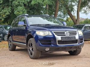 Blue Volkswagen Touareg 2008 in Grobiņa, with an engine capacity of 3.00 L and mileage of 436 thousand km for 4750 €, photo 8 on AUTOMOTO.COM.LV