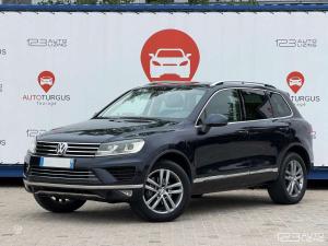 Blue Volkswagen Touareg 2015 in Taurage, with an engine capacity of 3.00 L and mileage of 264 thousand km for 14300 €, photo  on AUTOMOTO.COM.LV