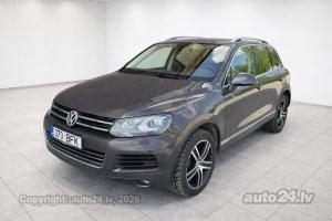 Brūns Volkswagen Touareg 2011 Tartu, ar dzinēja tilpumu 3.00 L un nobraukumu 97 tūkst. km par 18380 €, foto  vietnē AUTOMOTO.COM.LV
