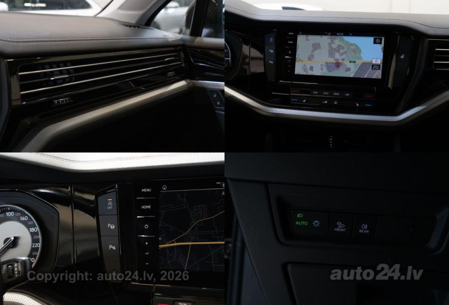 Brown Volkswagen Touareg 2020 in Tallinn, with an engine capacity of 3.00 L and mileage of 112 thousand km for 36900 €, photo 17 on AUTOMOTO.COM.LV