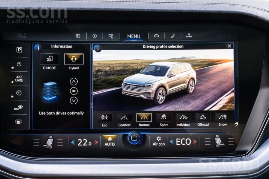 Brūns Volkswagen Touareg 2022 Rīga, ar dzinēja tilpumu 3.00 L un nobraukumu 75 tūkst. km par 43750 €, foto 17 vietnē AUTOMOTO.COM.LV