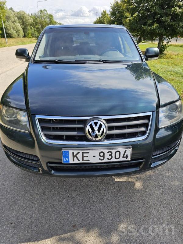 Volkswagen Touareg 2005 Rīga vietnē Zaļš Volkswagen Touareg 2005 Rīga, ar dzinēja tilpumu 3.00 L un nobraukumu 357 tūkst. km par 4950 €, foto 1 vietnē AUTOMOTO.COM.LV