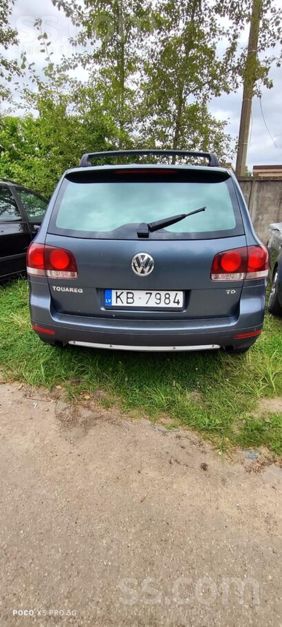 Zaļš Volkswagen Touareg 2007 Ludza, ar dzinēja tilpumu 2.50 L un nobraukumu 204 tūkst. km par 2800 €, foto 5 vietnē AUTOMOTO.COM.LV