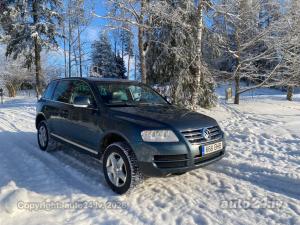 Grey Volkswagen Touareg 2005 in Tallinn, with an engine capacity of 2.50 L and mileage of 362 thousand km for 4600 €, photo  on AUTOMOTO.COM.LV