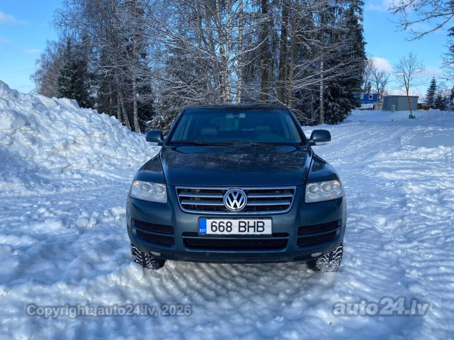 Grey Volkswagen Touareg 2005 in Tallinn, with an engine capacity of 2.50 L and mileage of 362 thousand km for 4600 €, photo 4 on AUTOMOTO.COM.LV