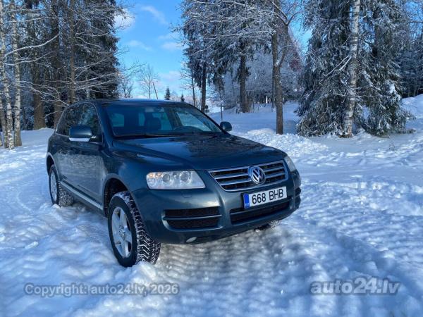Grey Volkswagen Touareg 2005 in Tallinn, with an engine capacity of 2.50 L and mileage of 362 thousand km for 4600 €, photo 5 on AUTOMOTO.COM.LV