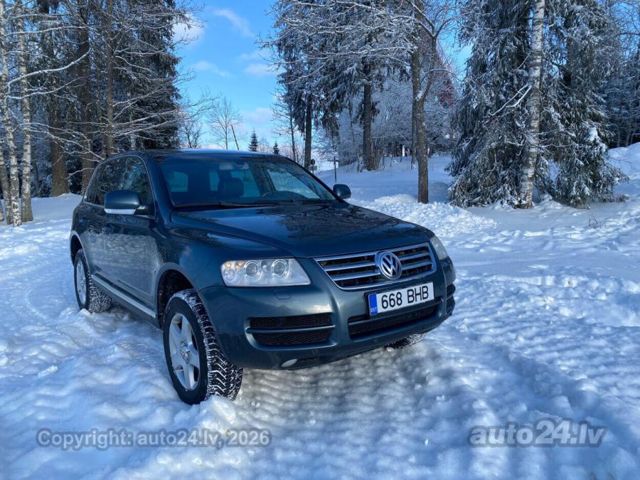 Grey Volkswagen Touareg 2005 in Tallinn, with an engine capacity of 2.50 L and mileage of 362 thousand km for 4600 €, photo 5 on AUTOMOTO.COM.LV