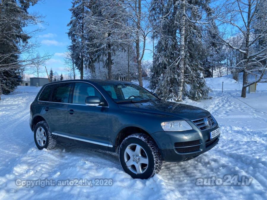 Grey Volkswagen Touareg 2005 in Tallinn, with an engine capacity of 2.50 L and mileage of 362 thousand km for 4600 €, photo 7 on AUTOMOTO.COM.LV