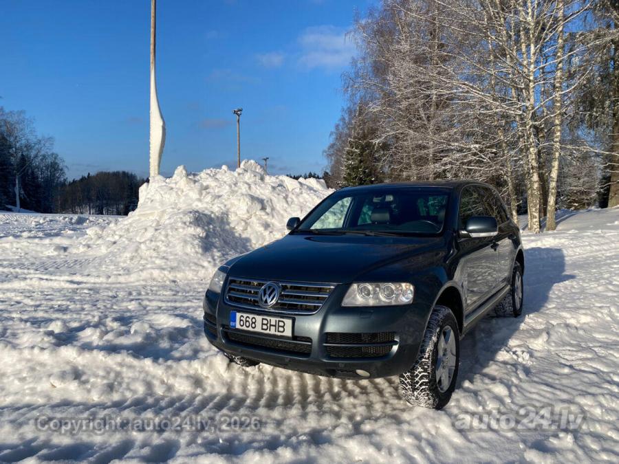 Grey Volkswagen Touareg 2005 in Tallinn, with an engine capacity of 2.50 L and mileage of 362 thousand km for 4600 €, photo 11 on AUTOMOTO.COM.LV