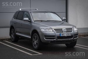 Grey Volkswagen Touareg 2005 in Riga, with an engine capacity of 3.00 L and mileage of 0 thousand km for 4990 €, photo 4 on AUTOMOTO.COM.LV