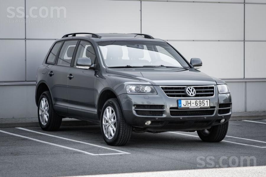 Pelēks Volkswagen Touareg 2006 Rīga, ar dzinēja tilpumu 3.00 L un nobraukumu 324 tūkst. km par 2995 €, foto 4 vietnē AUTOMOTO.COM.LV