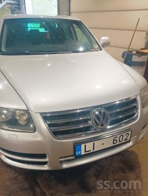 Grey Volkswagen Touareg 2006 in Riga, with an engine capacity of 3.00 L and mileage of 36 thousand km for 2700 €, photo  on AUTOMOTO.COM.LV