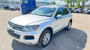 Pelēks Volkswagen Touareg 2013 Ukmergė, ar dzinēja tilpumu 3.60 L un nobraukumu 348 tūkst. km par 4250 €, foto  vietnē AUTOMOTO.COM.LV