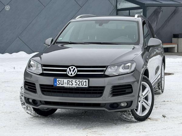 Pelēks Volkswagen Touareg 2014 Jonava, ar dzinēja tilpumu 2.97 L un nobraukumu 288 tūkst. km par 12950 €, foto 1 vietnē AUTOMOTO.COM.LV
