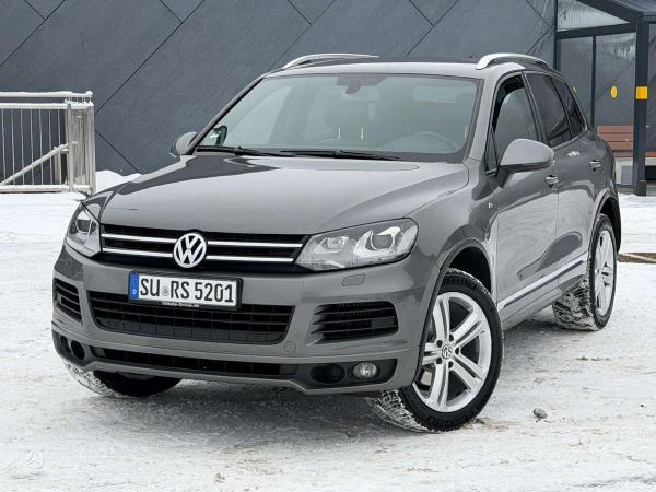 Pelēks Volkswagen Touareg 2014 Jonava, ar dzinēja tilpumu 2.97 L un nobraukumu 288 tūkst. km par 12950 €, foto 2 vietnē AUTOMOTO.COM.LV