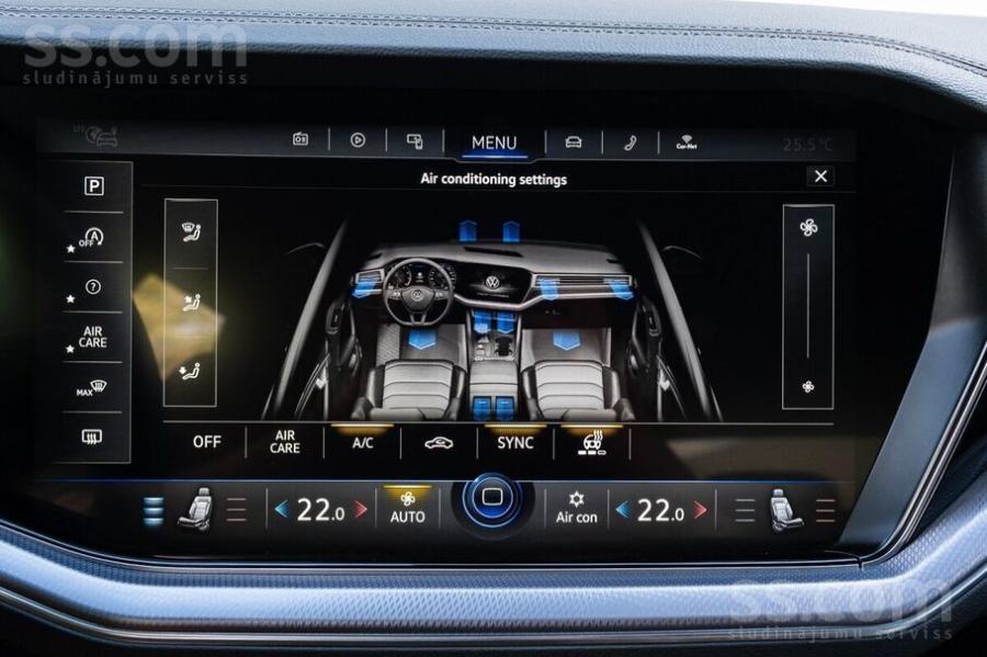 Pelēks Volkswagen Touareg 2022 Rīga, ar dzinēja tilpumu 3.00 L un nobraukumu 103 tūkst. km par 45700 €, foto 15 vietnē AUTOMOTO.COM.LV
