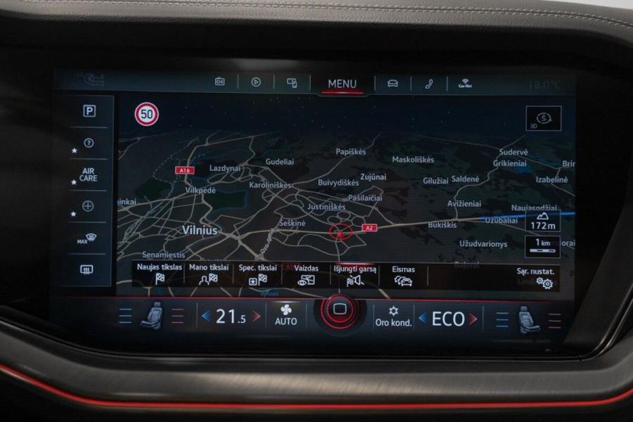 Pelēks Volkswagen Touareg 2023 Viļņa, ar dzinēja tilpumu 3.00 L un nobraukumu 101 tūkst. km par 46900 €, foto 23 vietnē AUTOMOTO.COM.LV
