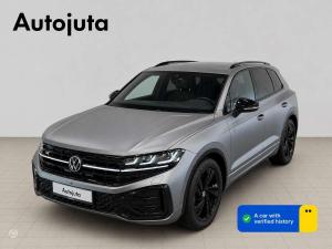 Grey Volkswagen Touareg 2024 in Kaunas, with an engine capacity of 2.97 L and mileage of 63 thousand km for 64900 €, photo  on AUTOMOTO.COM.LV