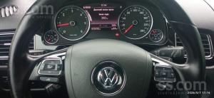 White Volkswagen Touareg 2010 in Daugavpils, with an engine capacity of 3.00 L and mileage of 312 thousand km for 9950 €, photo 12 on AUTOMOTO.COM.LV