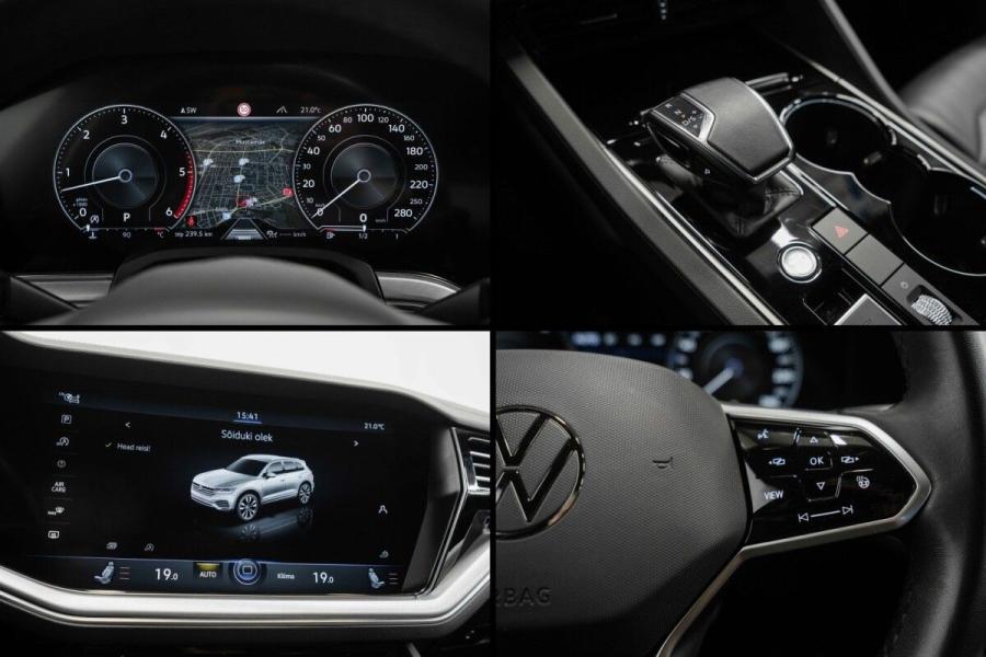 White Volkswagen Touareg 2023 in Tallinn, with an engine capacity of 3.00 L and mileage of 150 thousand km for 40900 €, photo 14 on AUTOMOTO.COM.LV