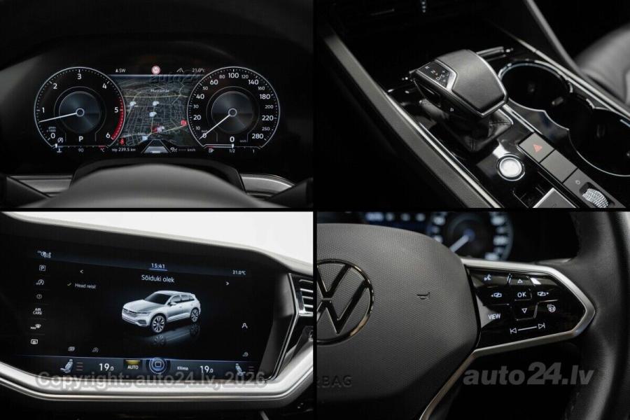 White Volkswagen Touareg 2023 in Tallinn, with an engine capacity of 3.00 L and mileage of 150 thousand km for 40900 €, photo 14 on AUTOMOTO.COM.LV